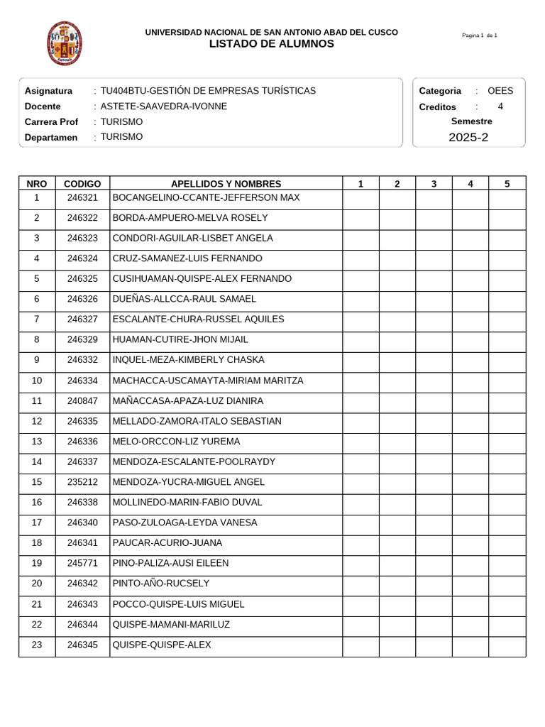 Matric Ula Dos | PDF