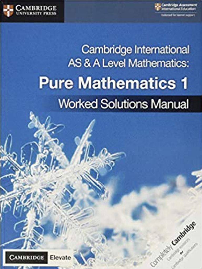 Cambridge International AS A Level Mathematics Pure Mathematics 1 ...