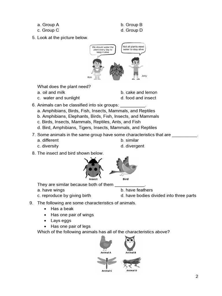 P3 Science HO First Sep | PDF