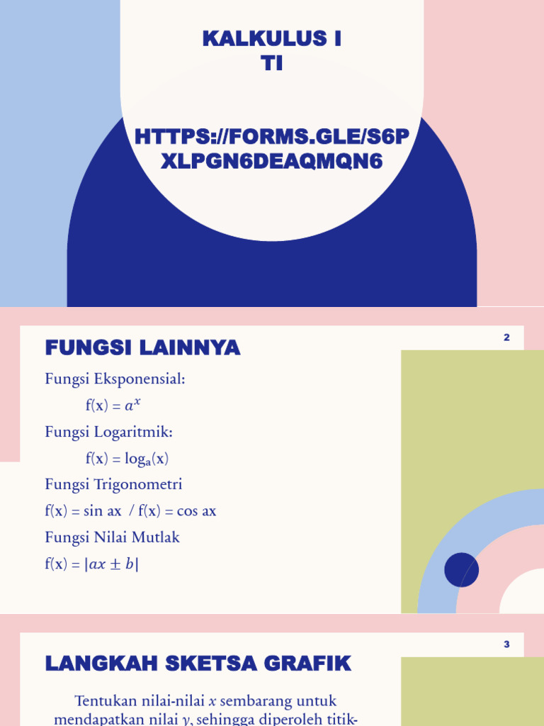 Fungsi dan Sketsa Grafik Kalkulus I | PDF