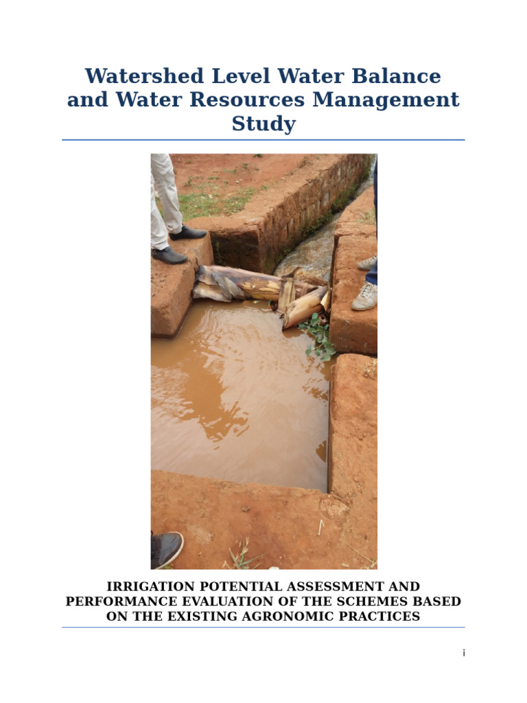 Irrigation Potential Assessment in The Bilate River Basin - Inception ...