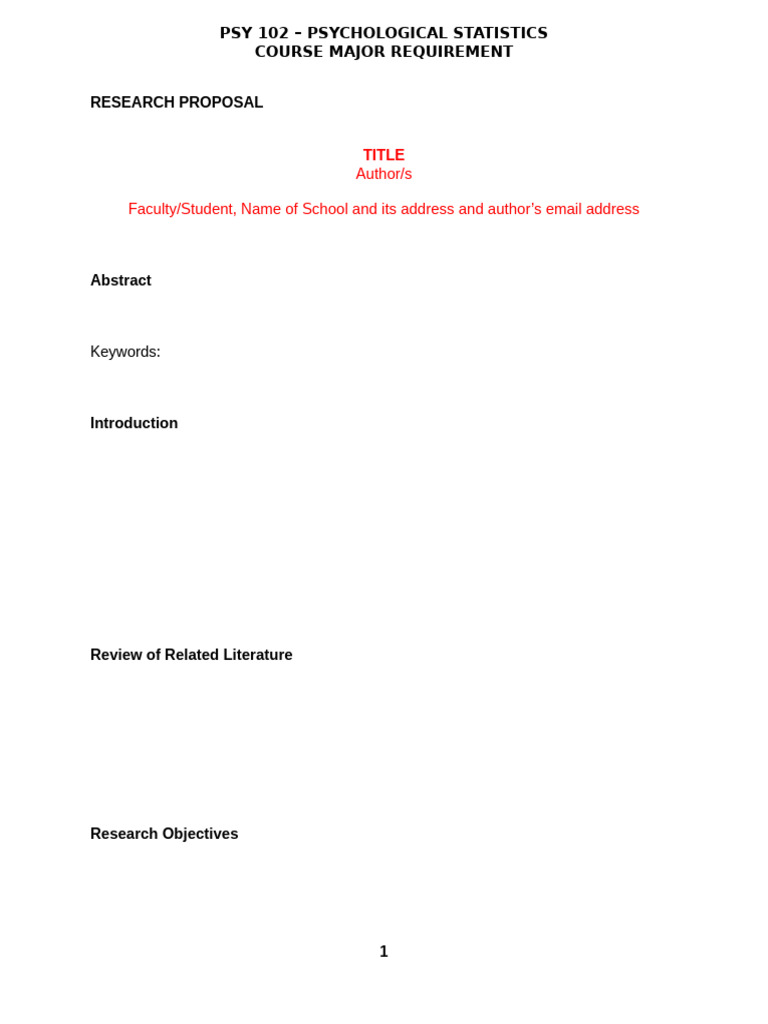 Research IMRAD Format | PDF