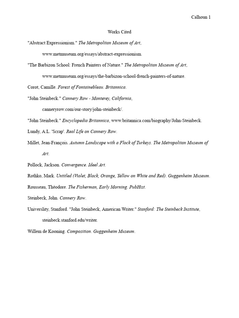 Agate Works Cited | PDF