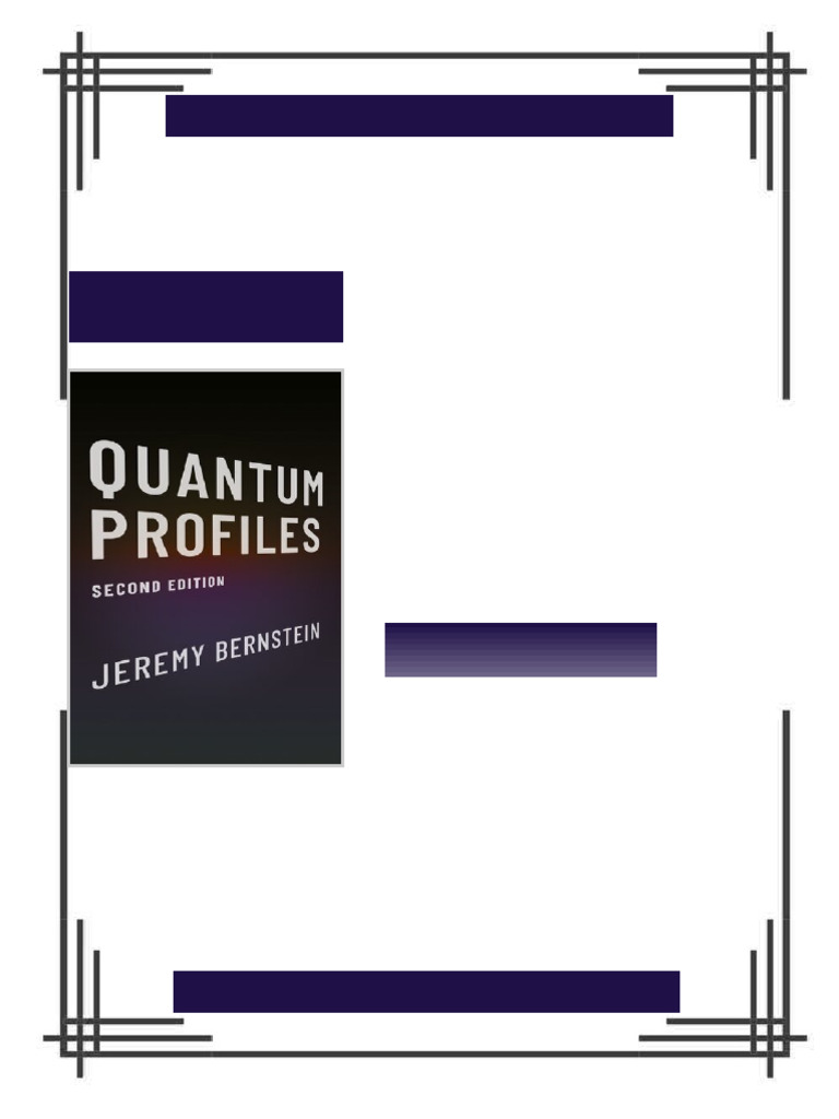 Quantum Profiles 2nd Edition Jeremy Bernstein eBook latest full release ...