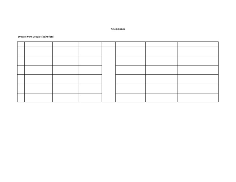 BE Civil 6th Semester Class Schedule 2079 Batch (Revised) | PDF ...