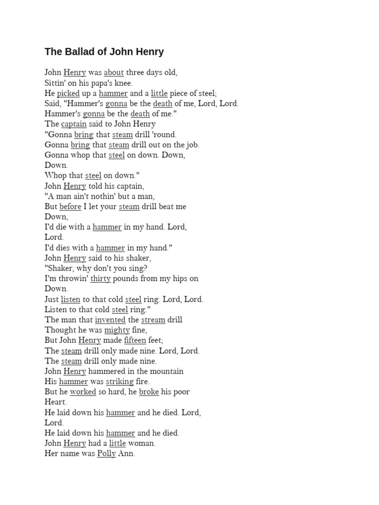 The Ballad of John Henry | PDF