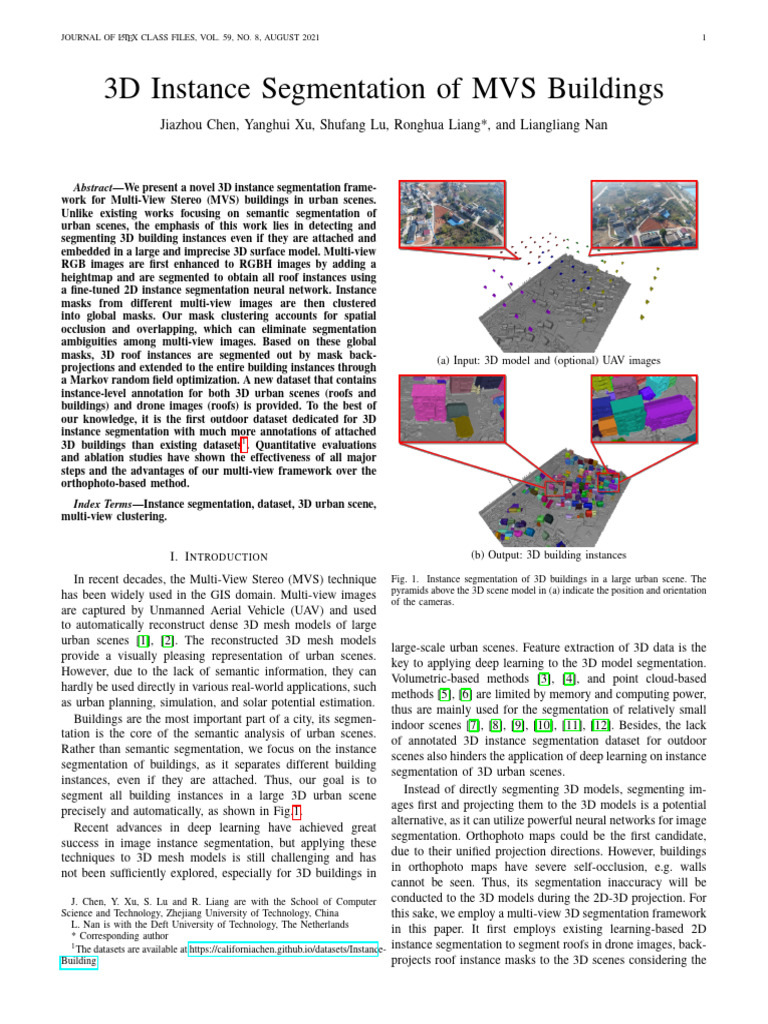 3D Instance Segmentation of MVS Buildings | PDF | Image Segmentation ...
