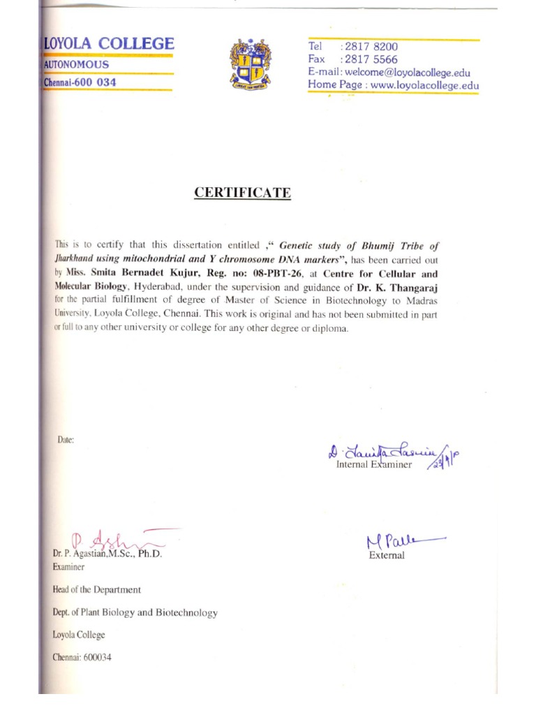 Bhumij Tribe of Jharkhand, India. | PDF | Mitochondrial Dna | Homo Sapiens
