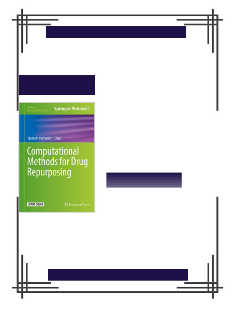 Computational Methods for Drug Repurposing Quentin Vanhaelen eBook ...