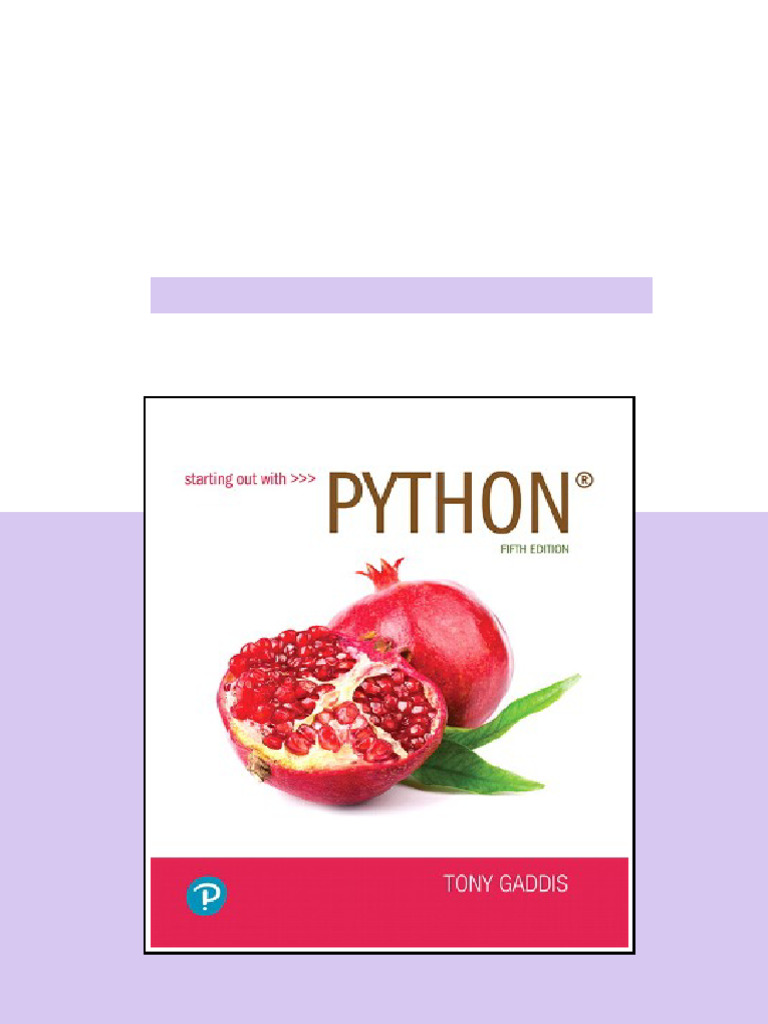 Test Bank for Starting out with Python, 5th Edition, Tony Gaddis - test ...