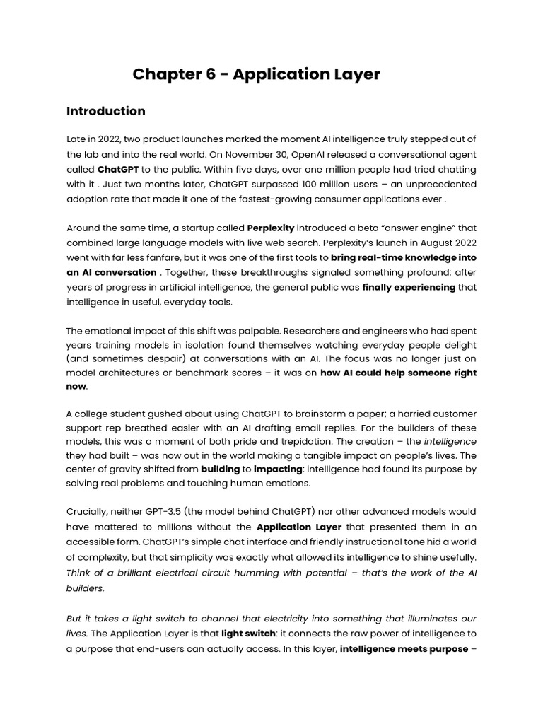 Understanding the Application Layer in AI | PDF | Artificial ...