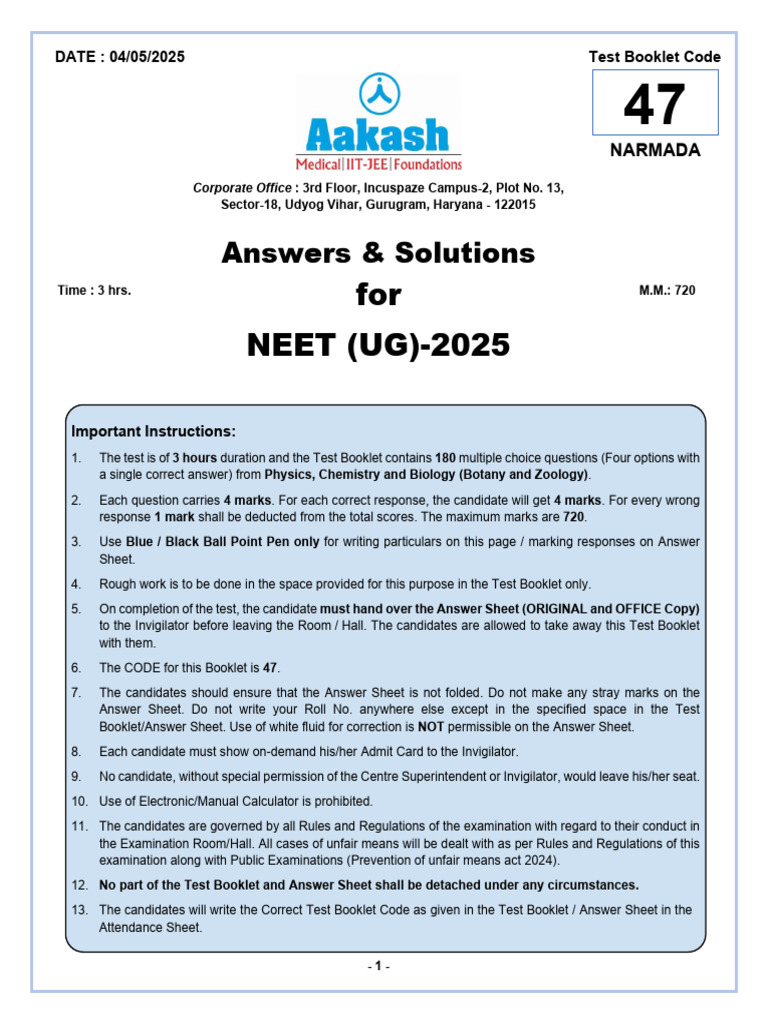 neet 2025 paper | PDF | Series And Parallel Circuits | Quantity