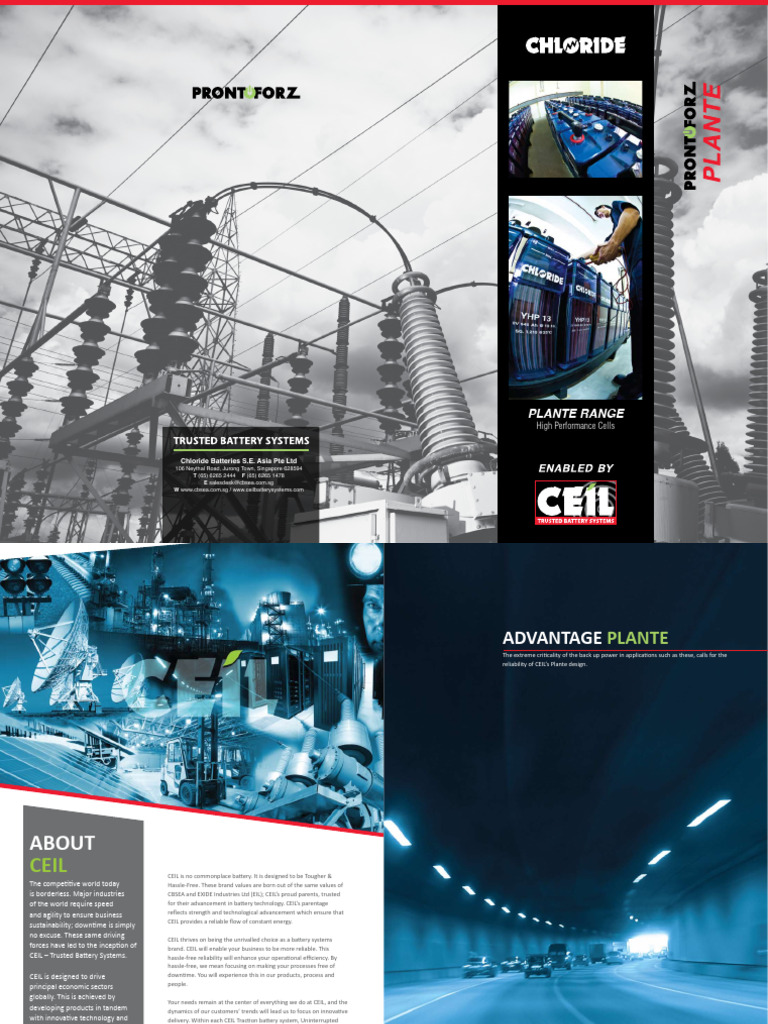 CEIL Plante Battery Systems Overview | PDF | Electricity | Materials