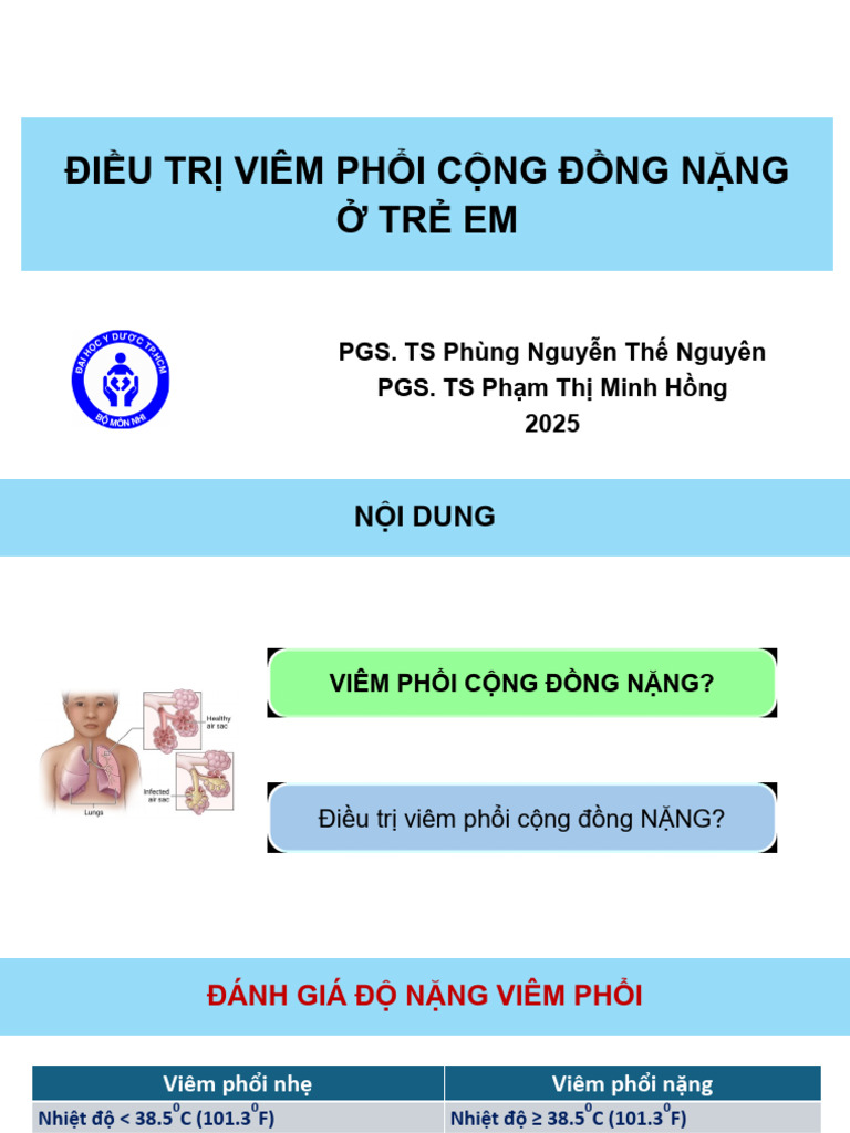 1.2. Dieu Tri Viem Phoi Cong Dong Nang o Tre em | PDF