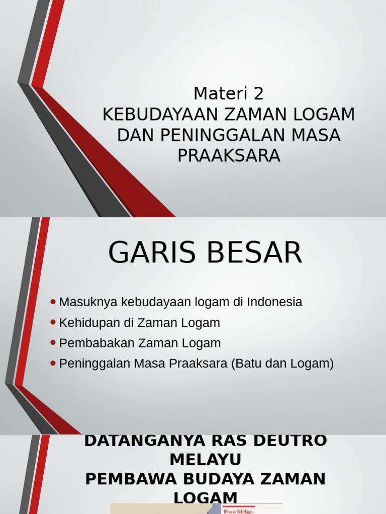 Kebudayaan Zaman Logam dan Peninggalan Masa Praaksara | PDF