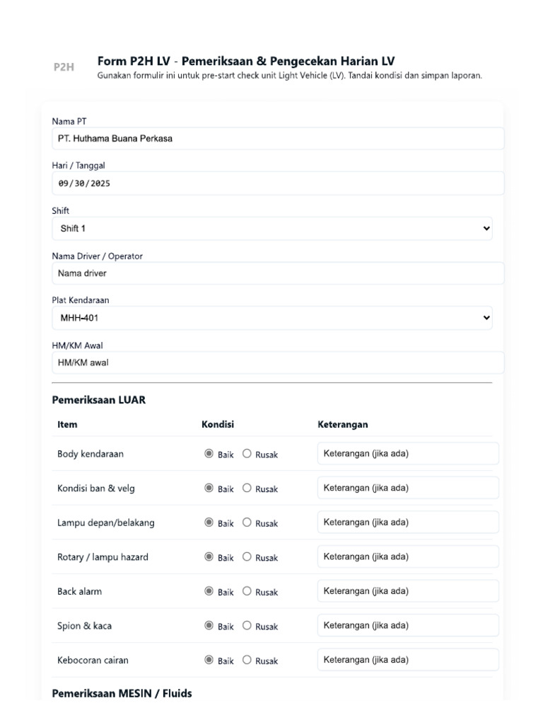 Resume P2H Unit Manhaul MHH 01 | PDF