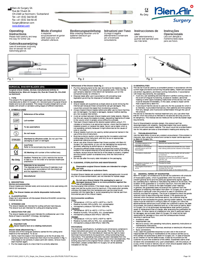 2100137-0003_2022.10_IFU_Single_Use_Shaver_blades_burs_EN_FR_DE_IT_ES ...