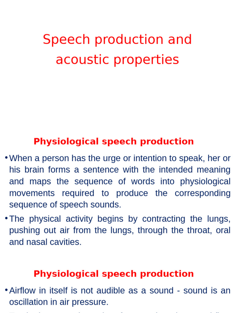 Understanding Speech Production Mechanics | PDF | Syllable | Phoneme