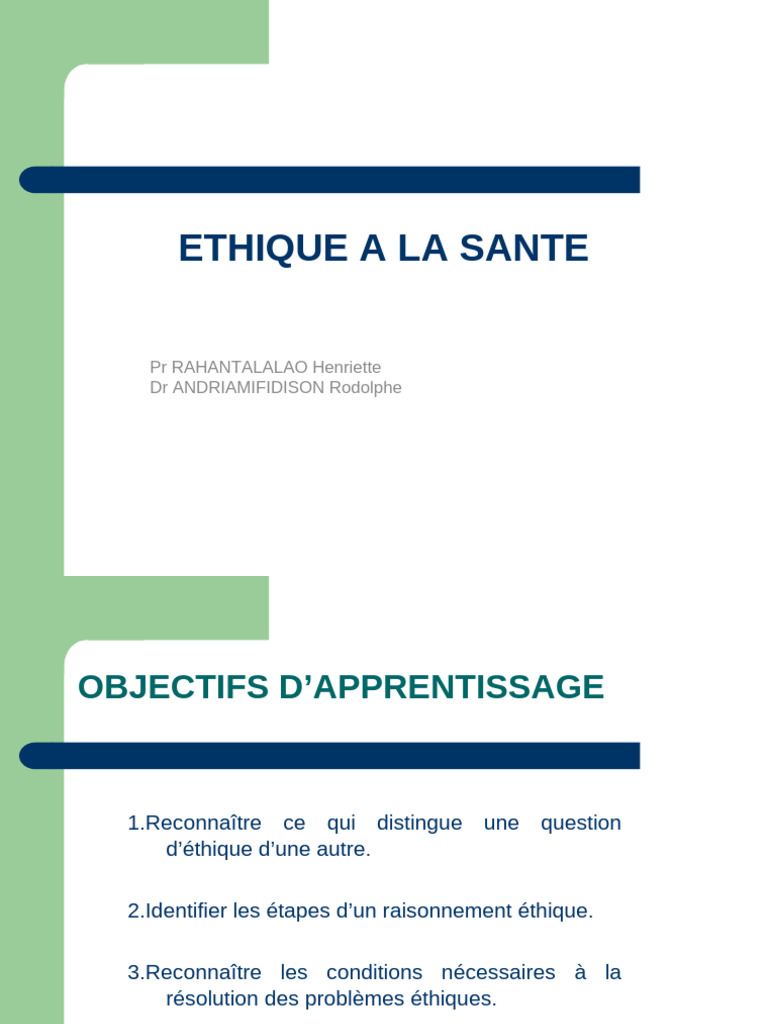 Éthique final | PDF | Consentement éclairé | Moralité