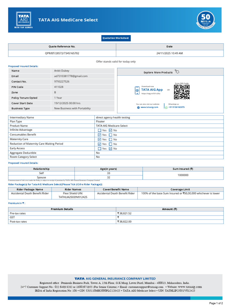 Medicare Select Quote (1) | PDF | Insurance | Medicare (United States)