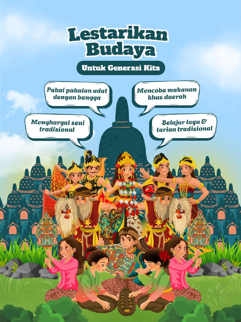 Poster Infografis Lestarikan Budaya Untuk Generasi Kita Hijau ...