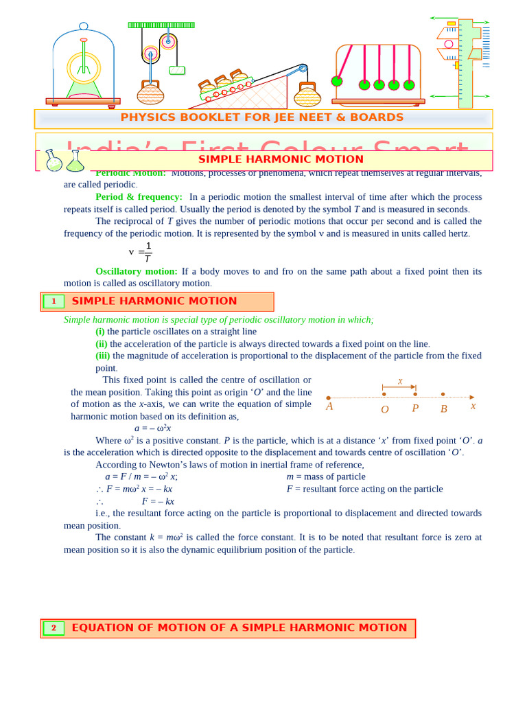 Simple Harmonic Motion | PDF | Rotation Around A Fixed Axis | Oscillation