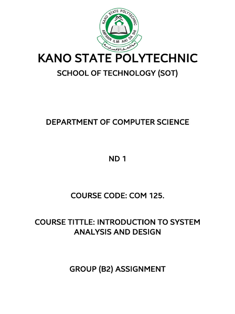 Kano State Polytechnic III | PDF | Software Engineering | Information ...