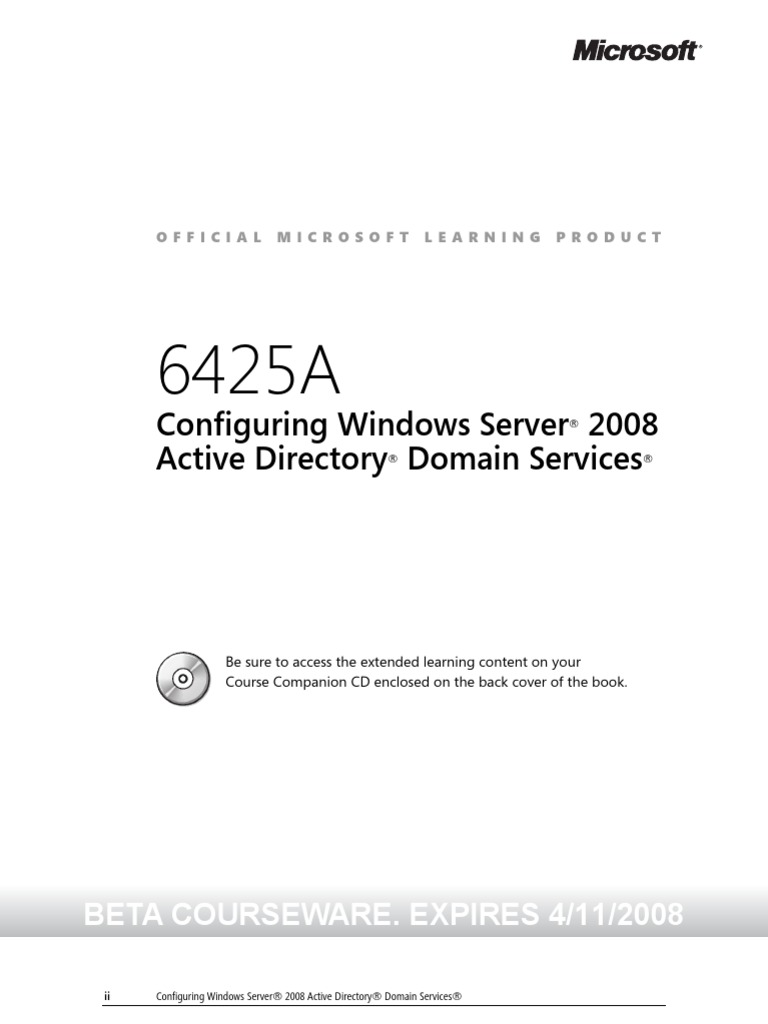 Mcts 70 640 6425a Pdf Active Directory Group Policy