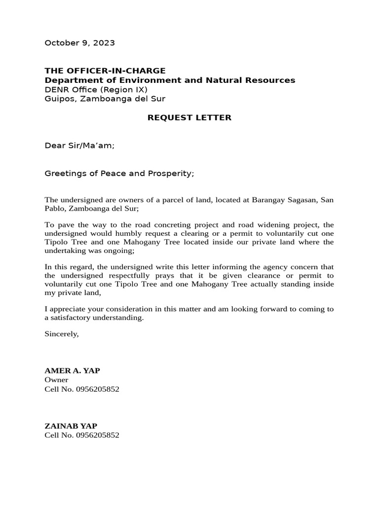 Denr Dpwh Letter | PDF