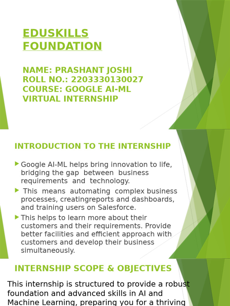 Prashant Joshi Internship | PDF