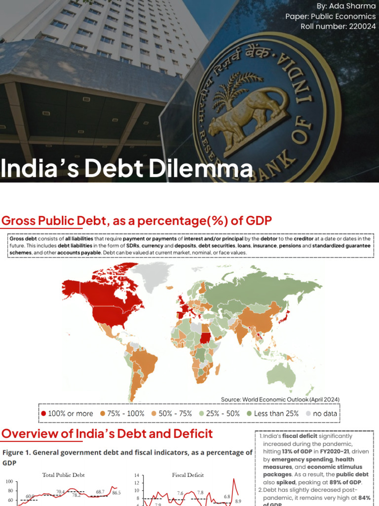 India's Debt Dillemma - Ada Sharma | PDF | Government Debt | Government ...