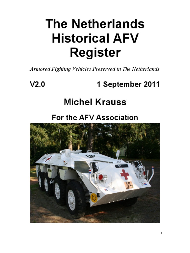 Netherlands AFVs | PDF | M4 Sherman | Armoured Fighting Vehicles