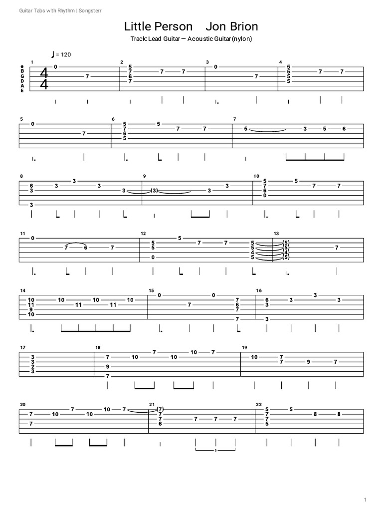 Little Person - Jon Brion | PDF | Chordophones | European Musical ...