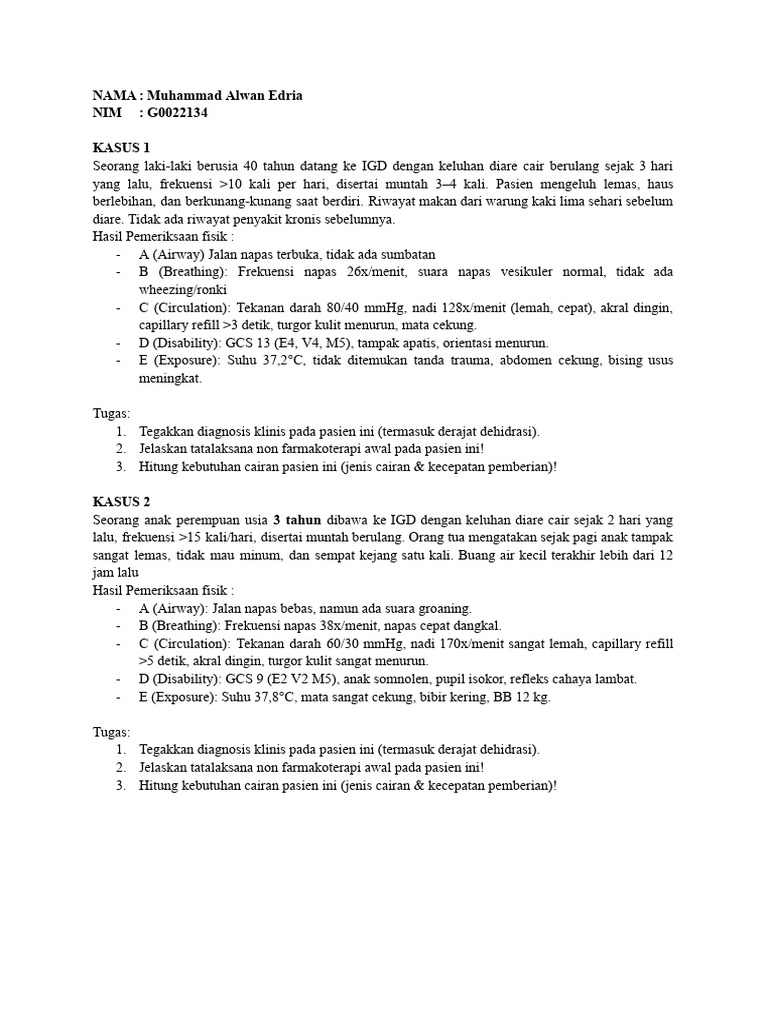 Diagnosis dan Tatalaksana Diare Berat | PDF