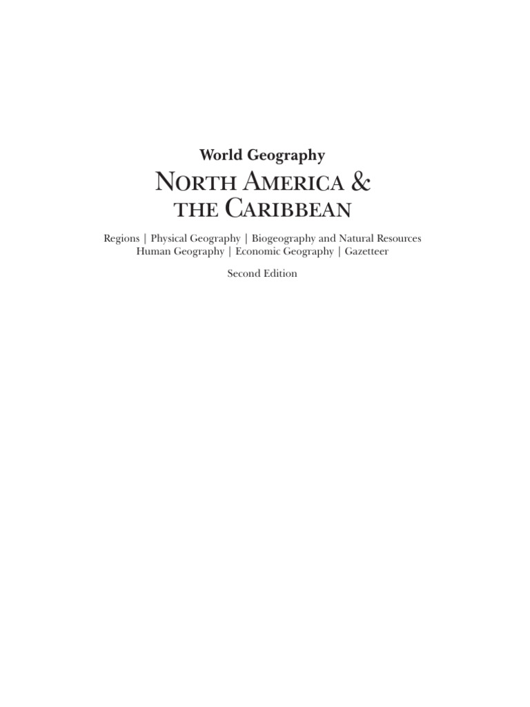 North America & Caribbean Geography Guide | PDF | Earth | Geography