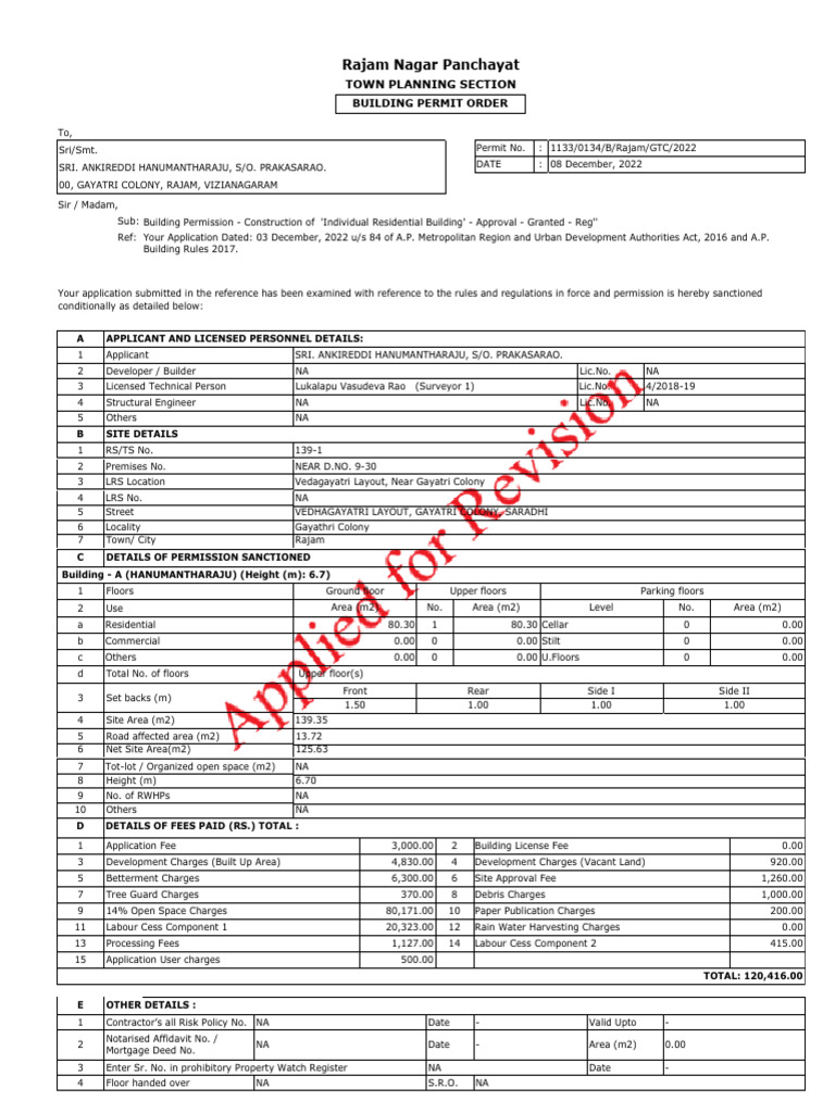 Rajam Building Permit Approval 2022 | PDF | Solar Power | Photovoltaics
