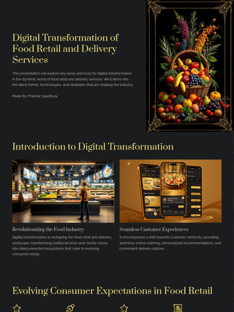 Digital Transformation of Food Retail and Delivery Services | PDF