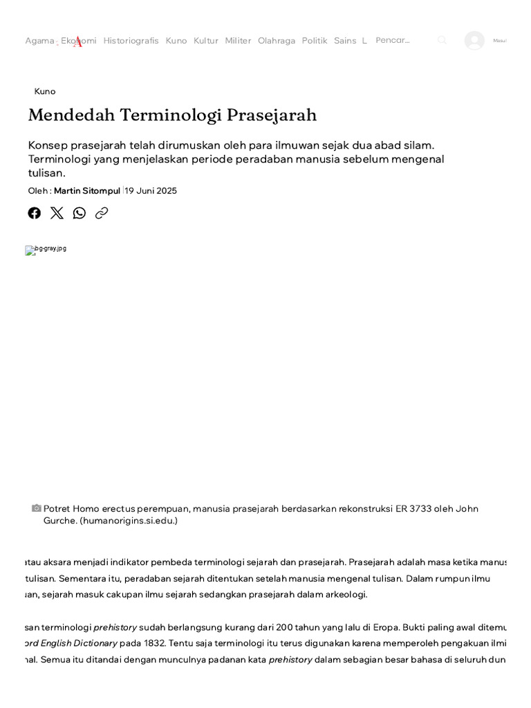 Mendedah Terminologi Prasejarah | PDF