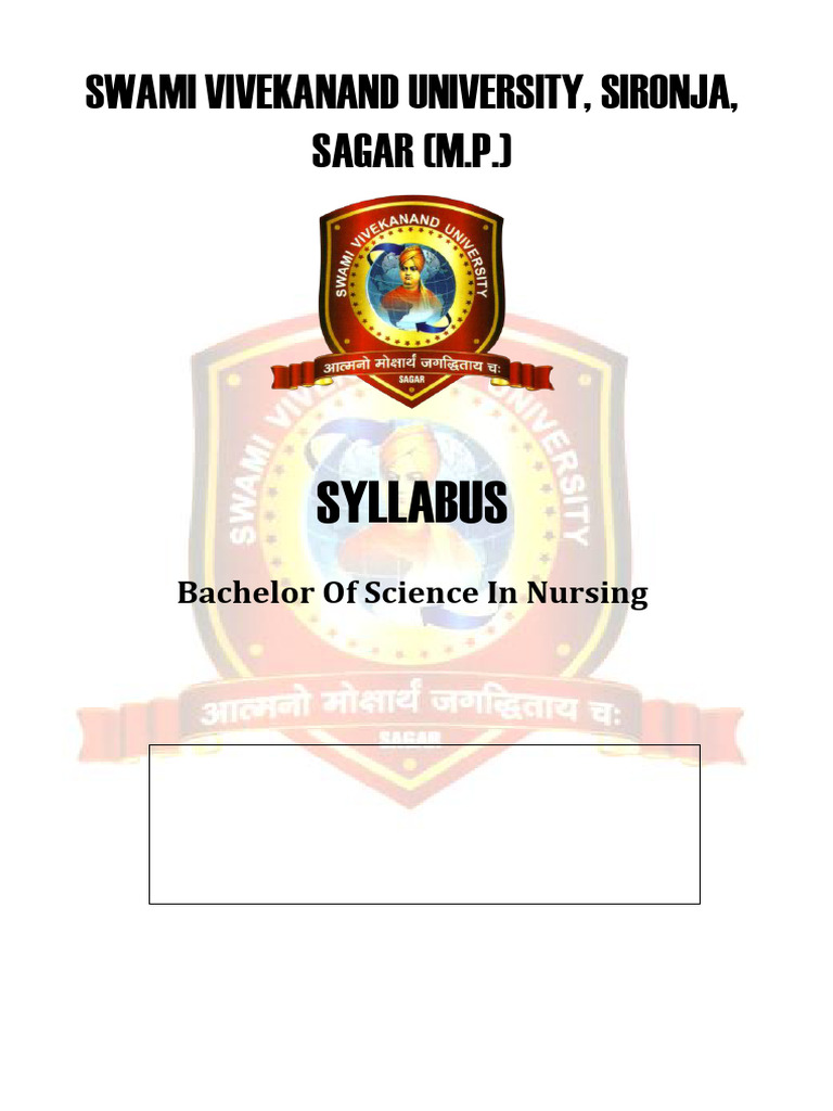 B.SC Nursing Syllabus REVISED SVNU | PDF | University And College ...