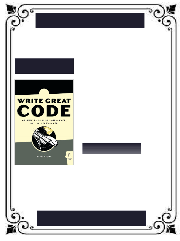 Write Great Code Volume 2 thinking low level writing high level 1st ...
