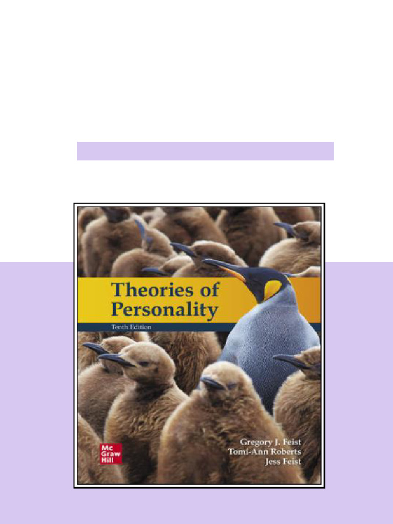 Test Bank for Theories of Personality, 10th Edition, Jess Feist ...