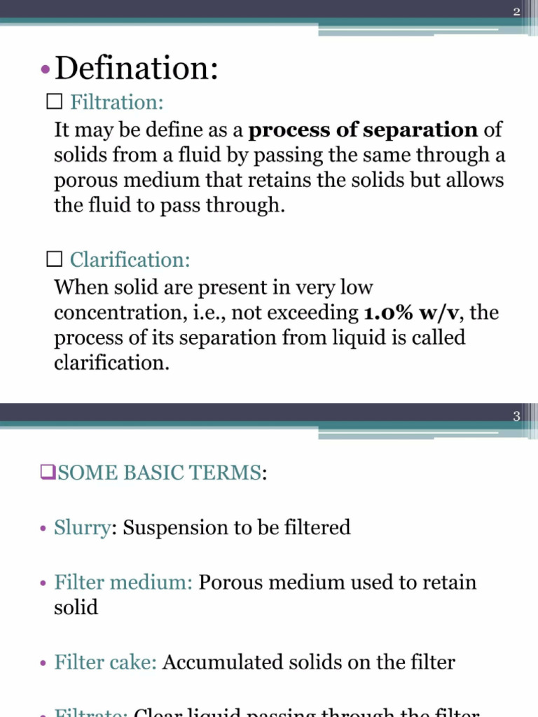 Filtration | PDF