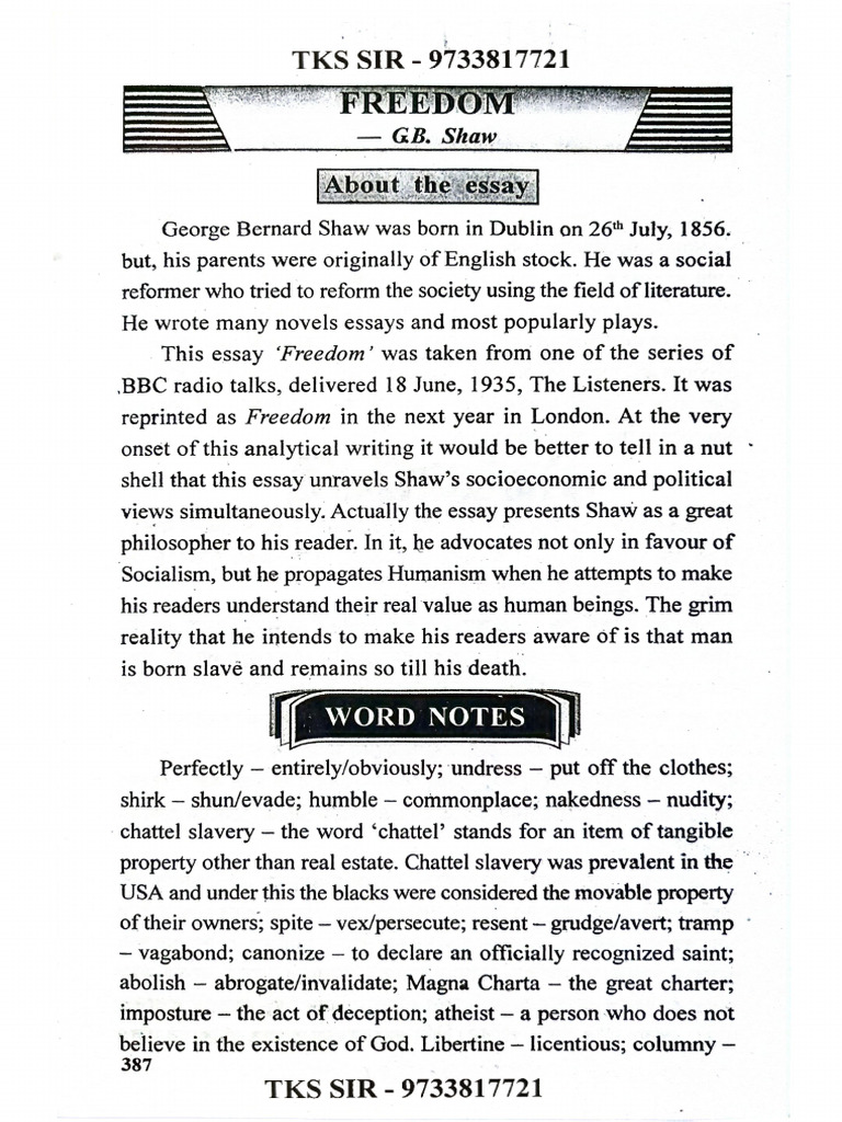 Freedom..... Bengali + Short | PDF