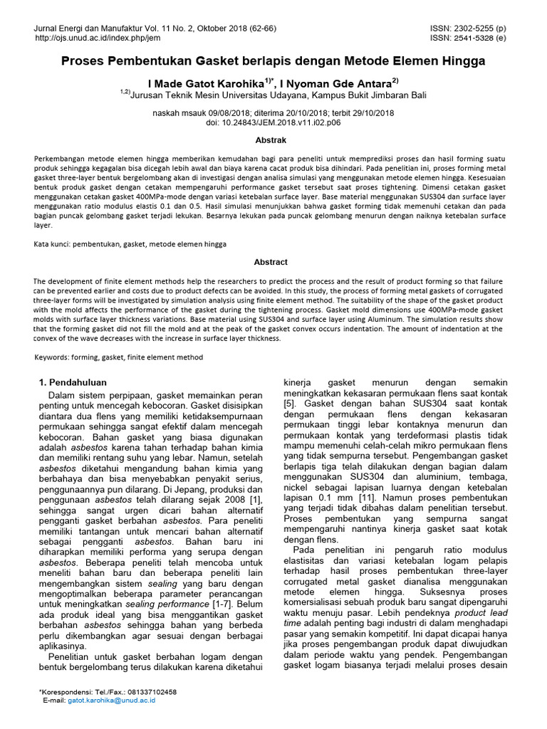 Gasket | PDF