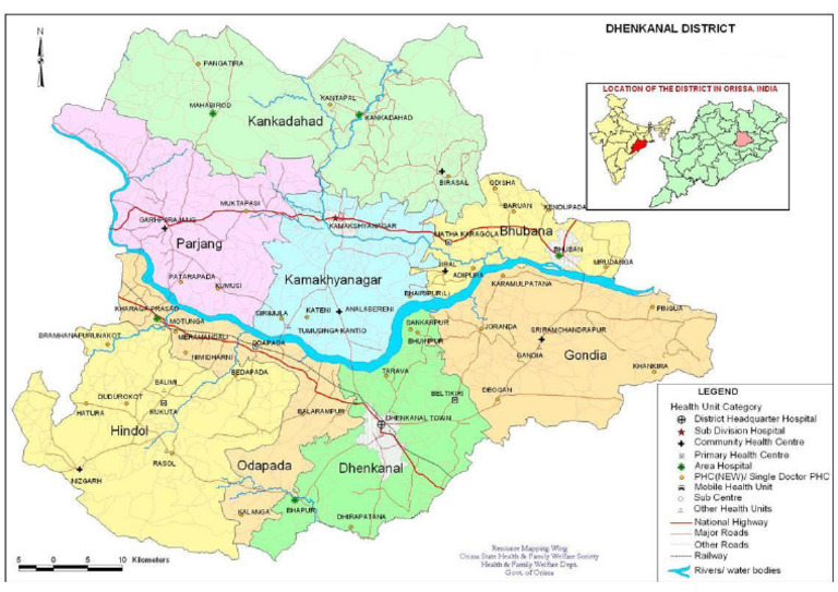 Dhenkanal District Map | PDF