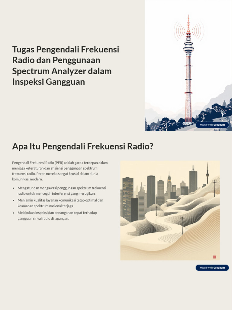 Tugas Pengendali Frekuensi Radio Dan Penggunaan Spectrum Analyzer Dalam ...