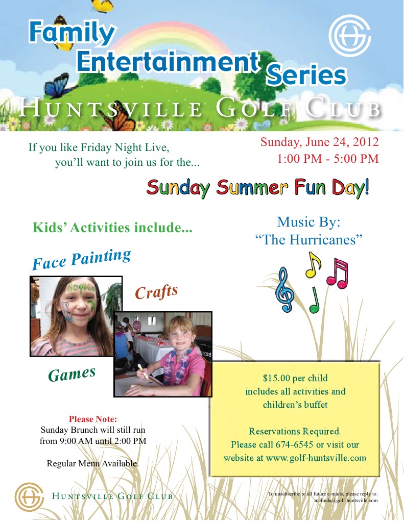 Entertainment: Huntsville Golf Club | PDF