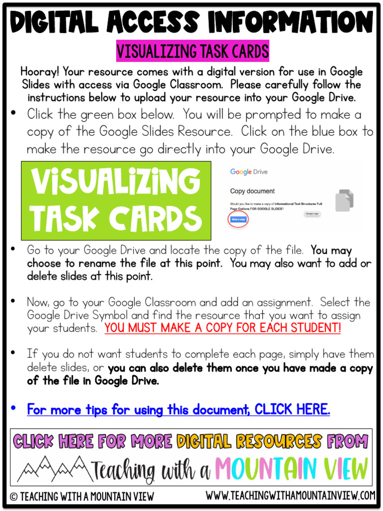 Google Slides Resource Setup Guide | PDF