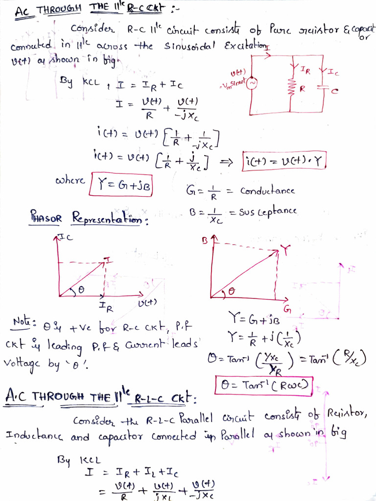 Single Phase A.C Circuits | PDF