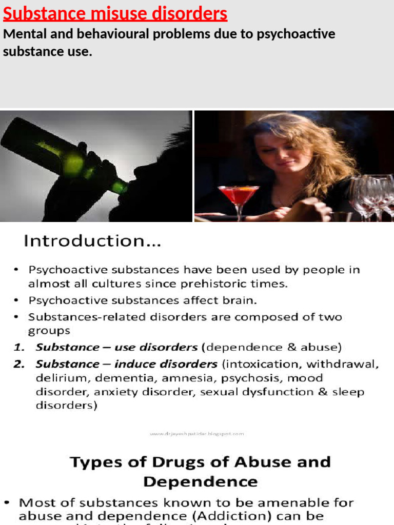 Substance Misuse Disorders in Sri Lanka | PDF | Substance Abuse ...